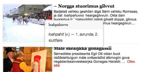 Lanserer samisk ordbok med lesehjelp | UiT