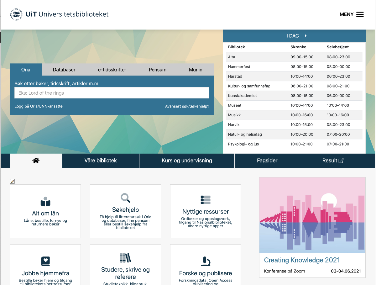 Universitetsbiblioteket | UiT