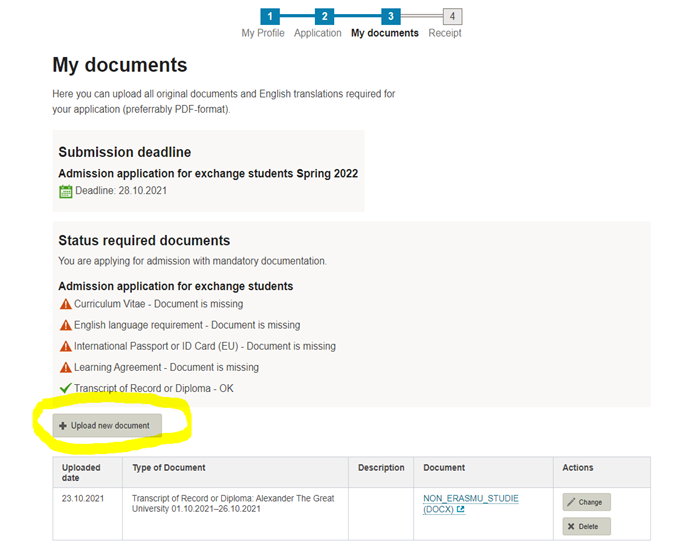 INBOUND STUDENT MOBILITY: CREATE YOUR APPLICATION PROFILE ON SØKNADSWEB ...