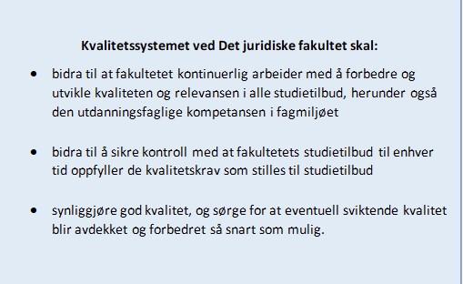 Kvalitetssystem for fakulteter | UiT